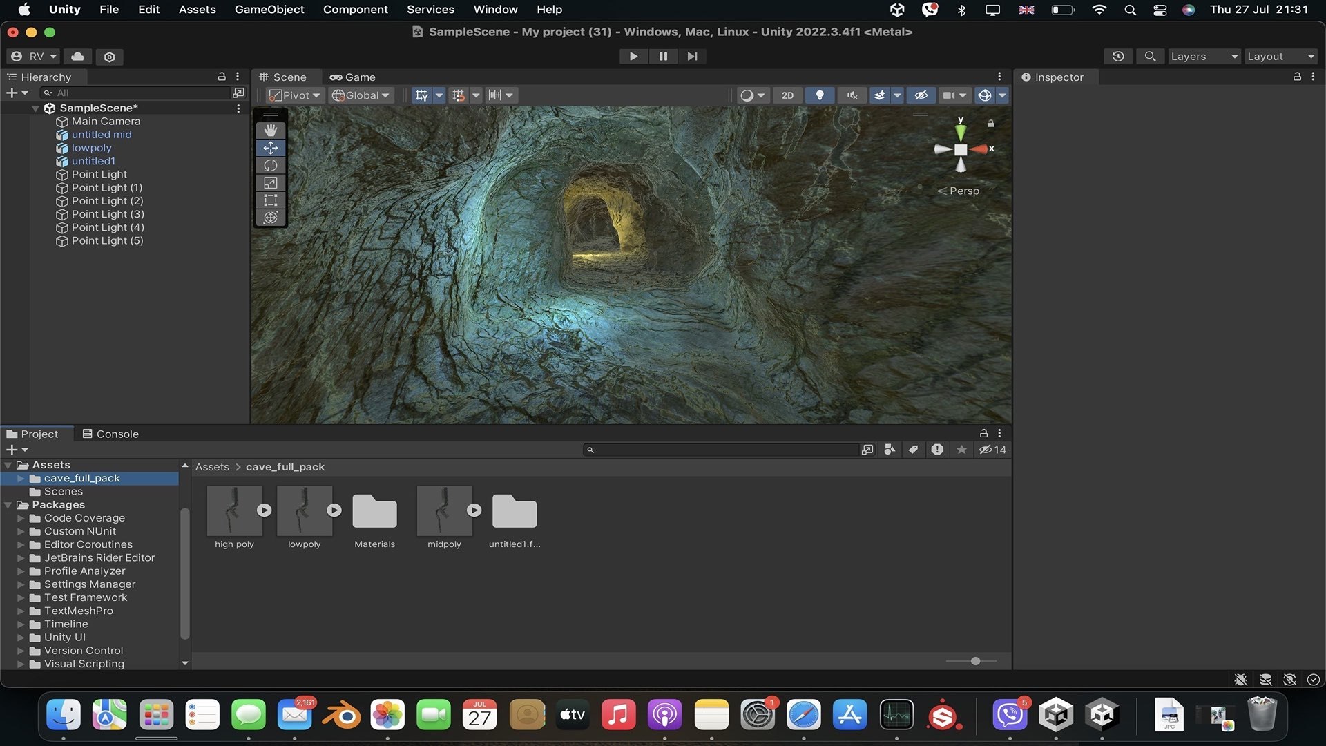 3D Cave with tunnel - TurboSquid 2124422