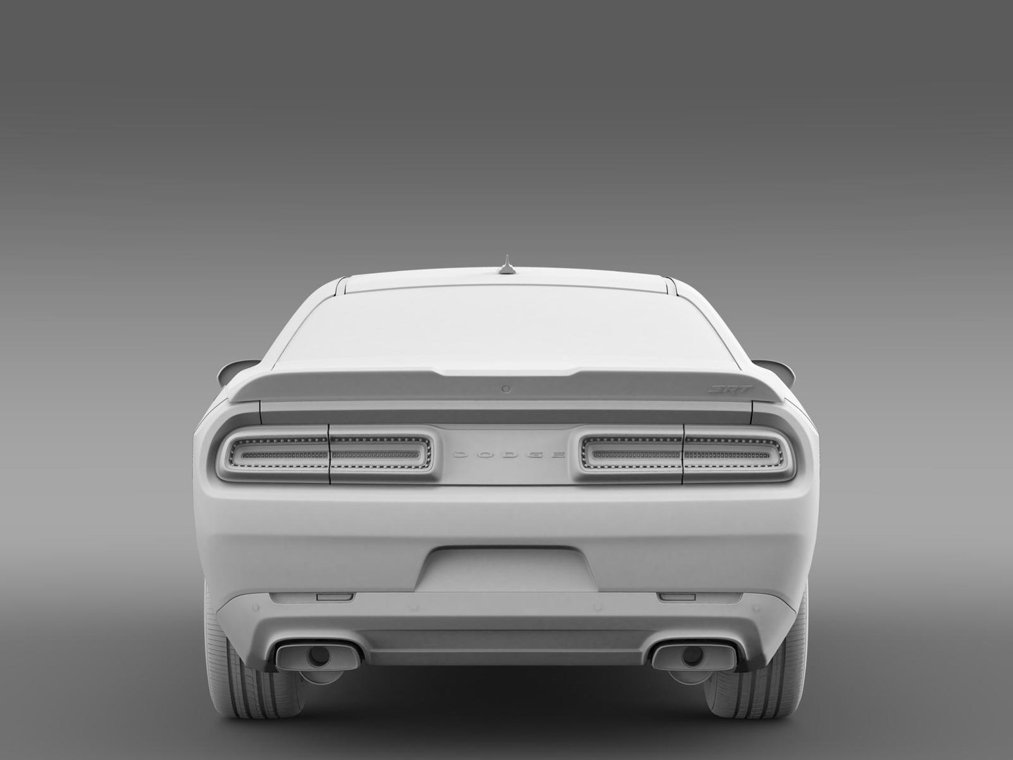 3d Model Dodge Challenger Srt Hellcat
