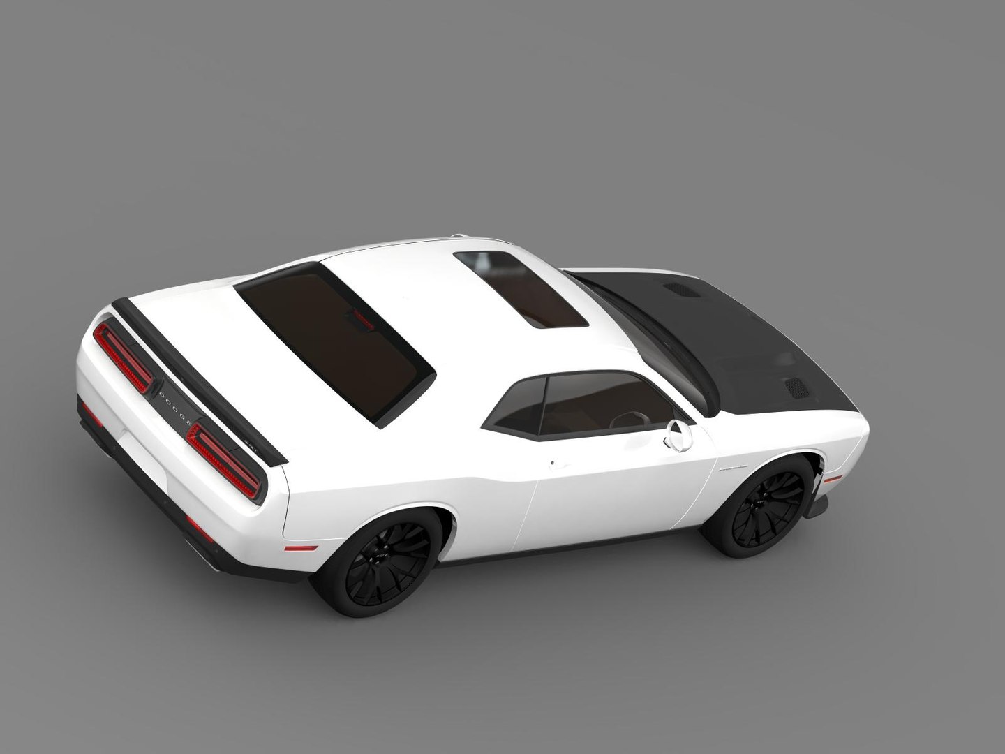 3d Model Dodge Challenger Srt Hellcat