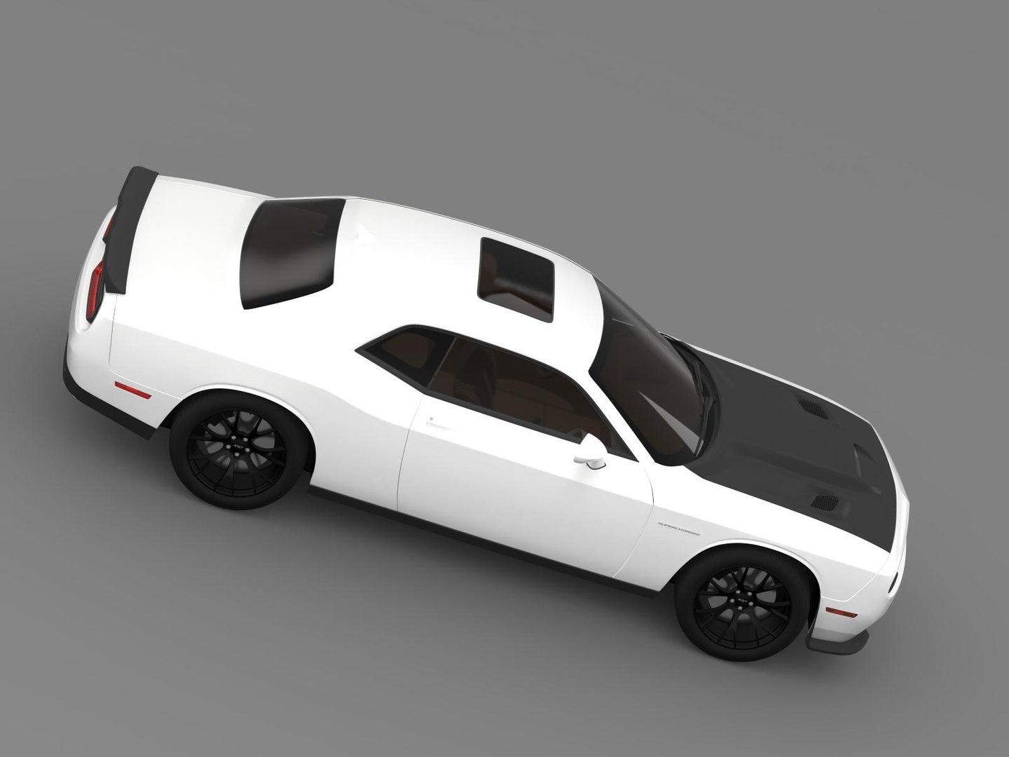 3d Model Dodge Challenger Srt Hellcat