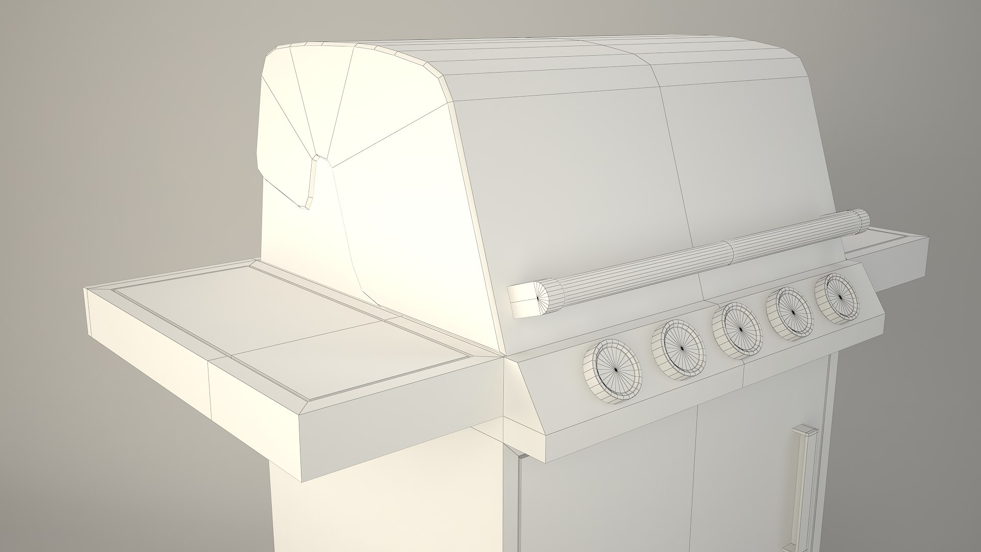 3D Model Grill Exterior Free Standing - TurboSquid 2237268