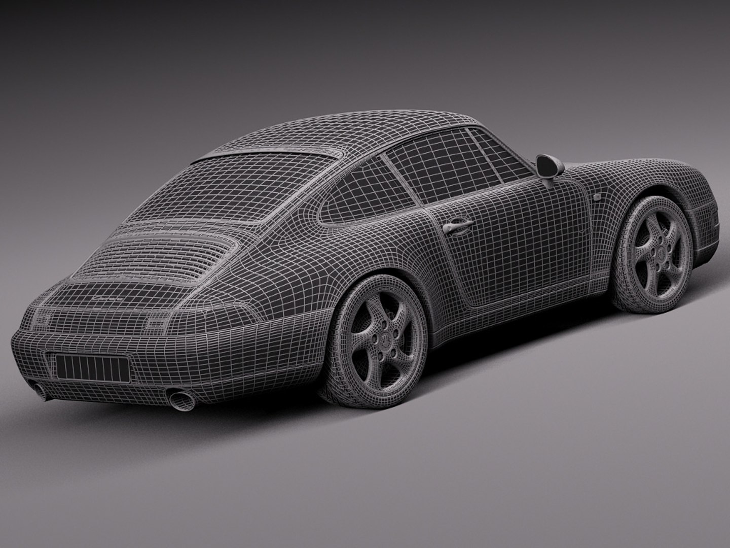 3d model car porsche 1994