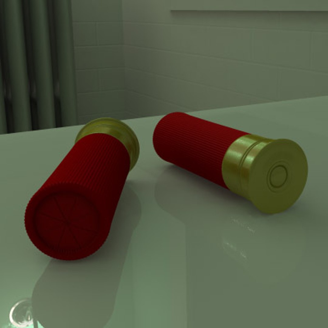 3d model shotgun shell