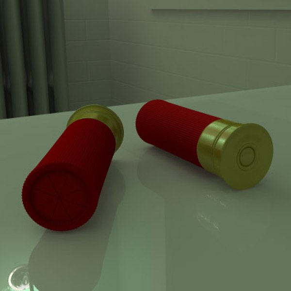 3d model shotgun shell