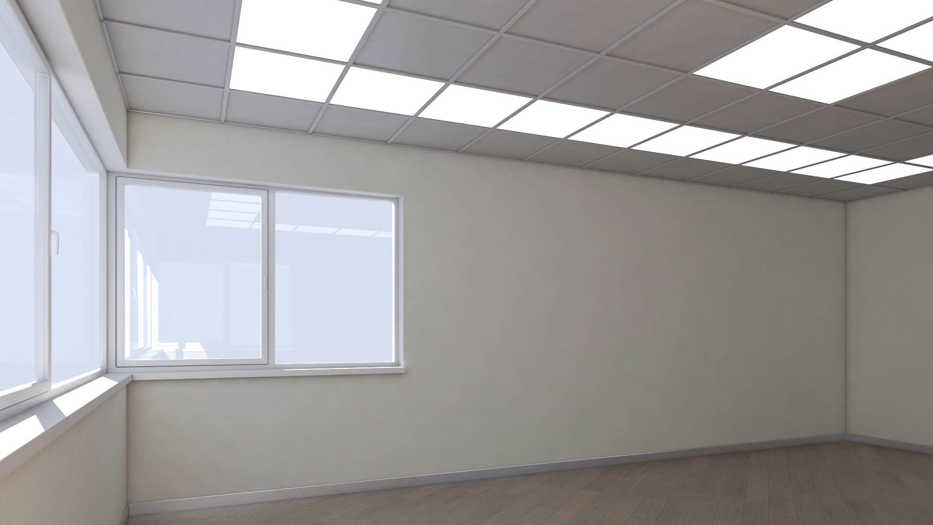 3D Conference Room No Furniture - TurboSquid 2015832