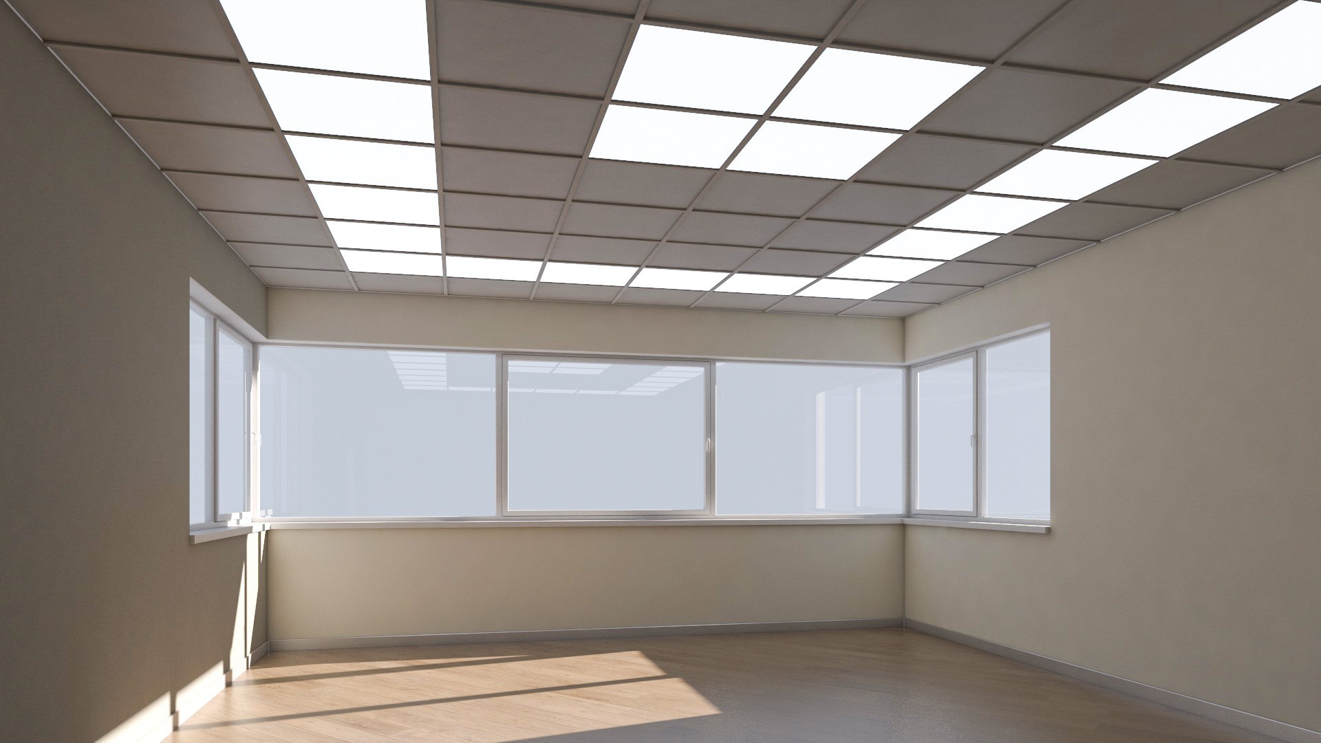 3D Conference Room No Furniture - TurboSquid 2015832