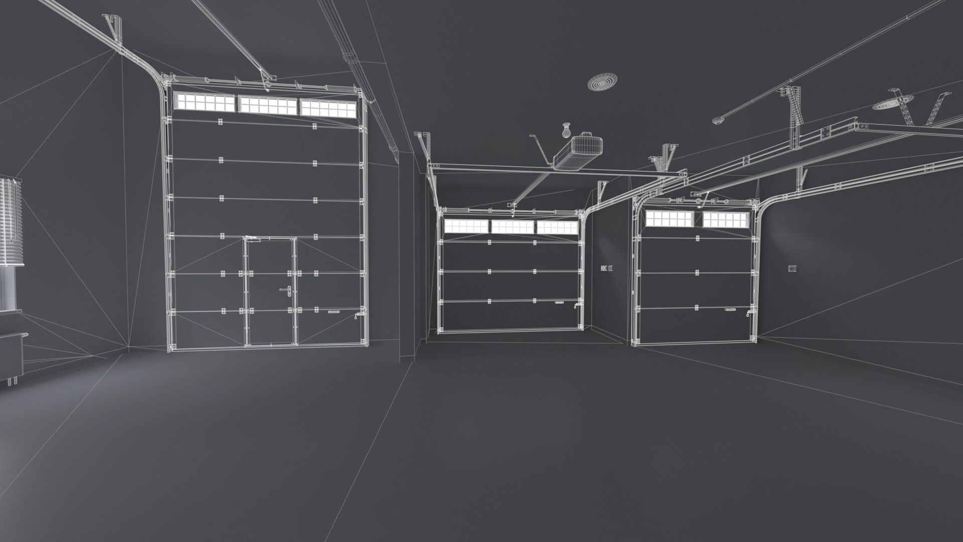 Big Home Garage Base Interior Blender 3D - TurboSquid 2152445