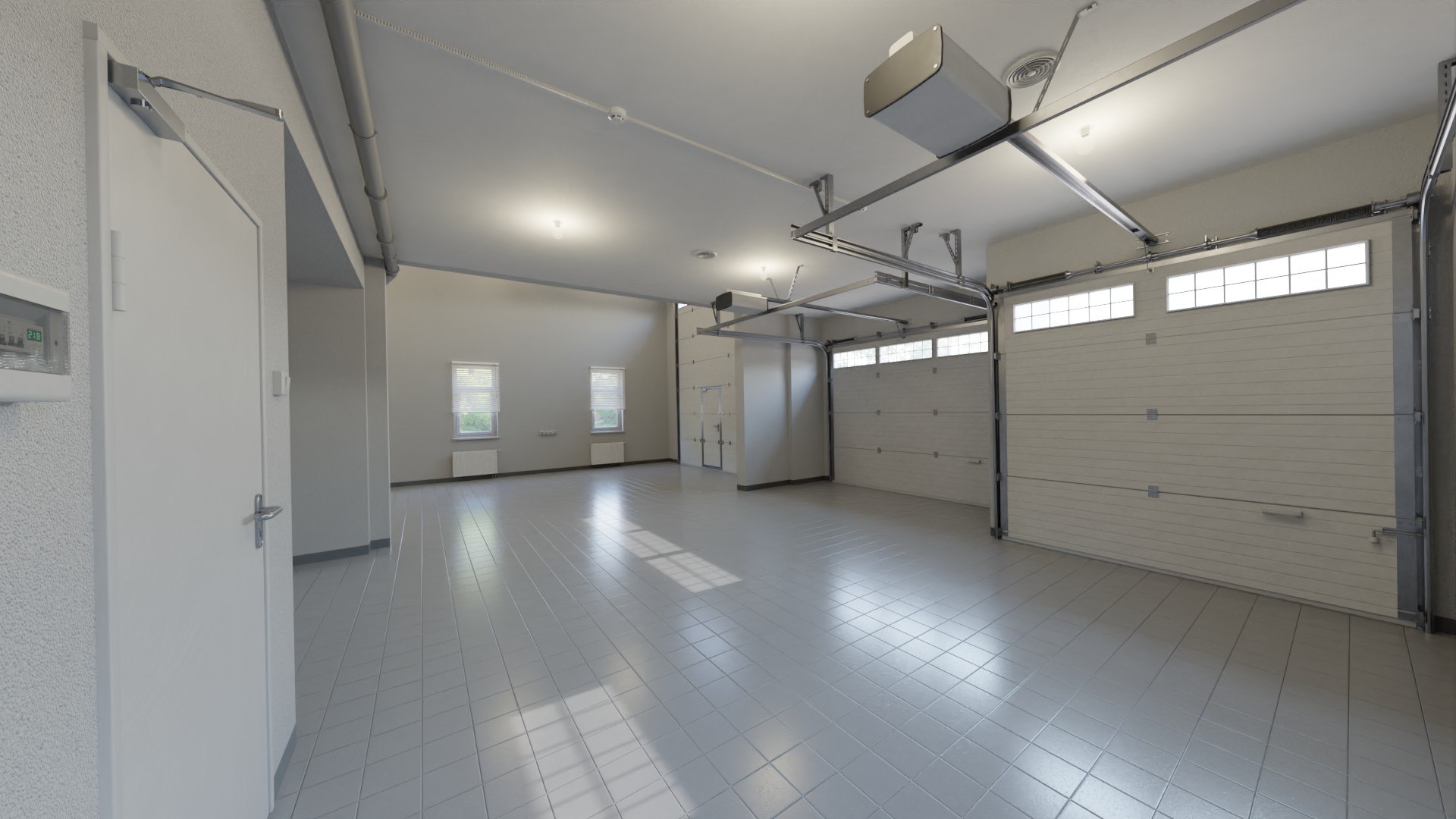 Big Home Garage Base Interior Blender 3D - TurboSquid 2152445