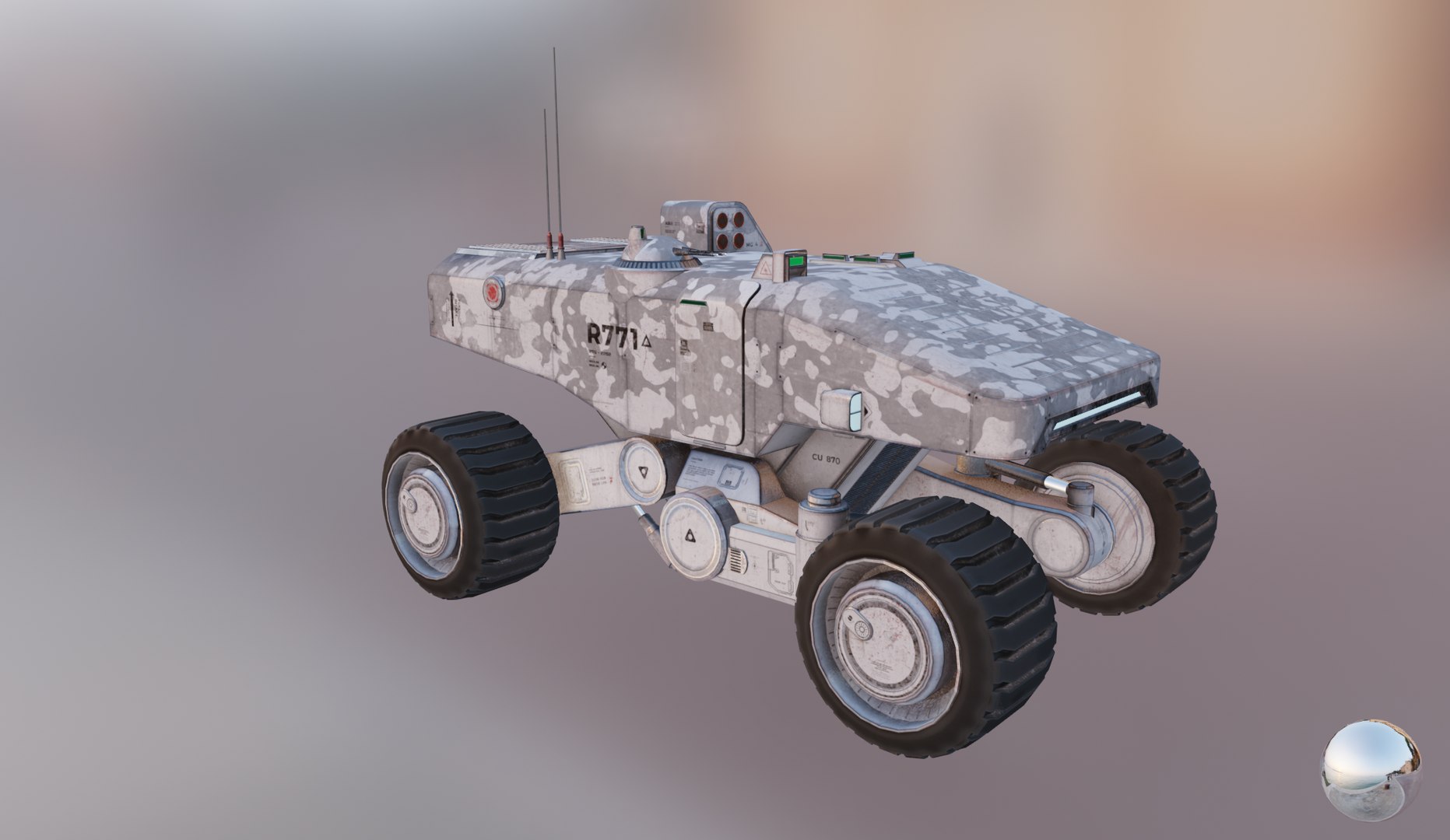 Mars Military Transporter Vehicle 3D Model - TurboSquid 1608432