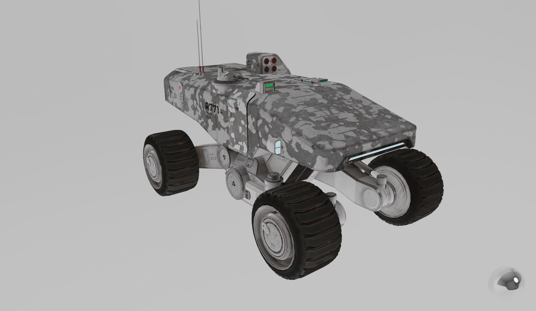 Mars military transporter vehicle 3D model - TurboSquid 1608432