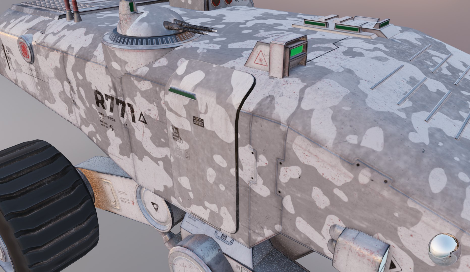 Mars Military Transporter Vehicle 3D Model - TurboSquid 1608432