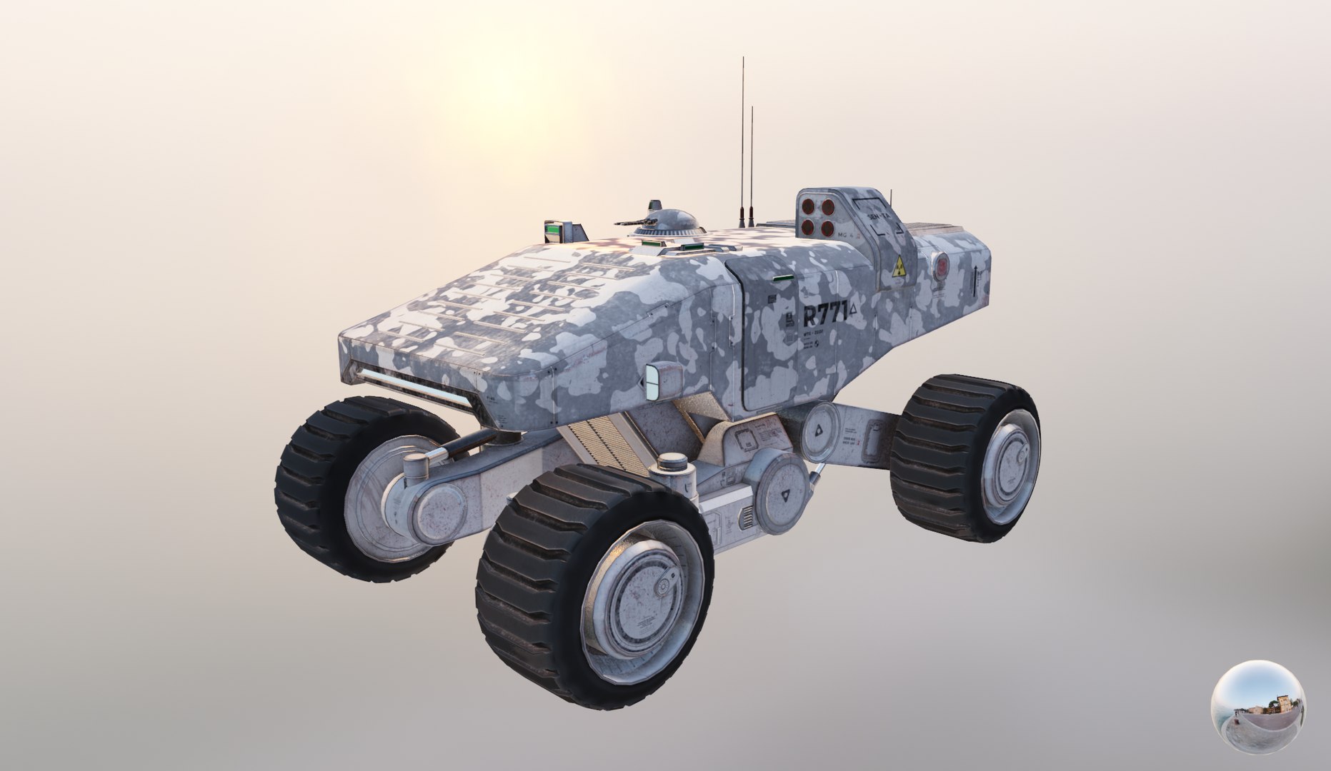 Mars Military Transporter Vehicle 3D Model - TurboSquid 1608432