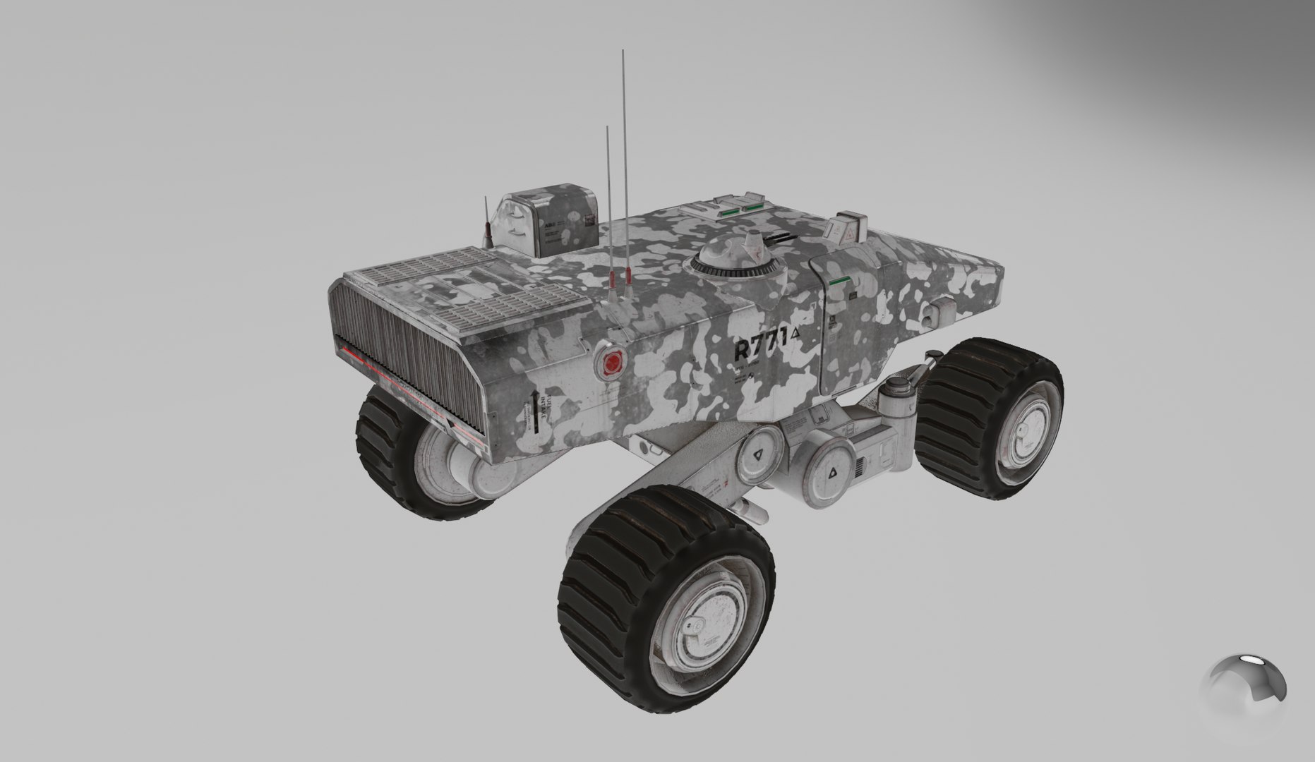 Mars military transporter vehicle 3D model - TurboSquid 1608432