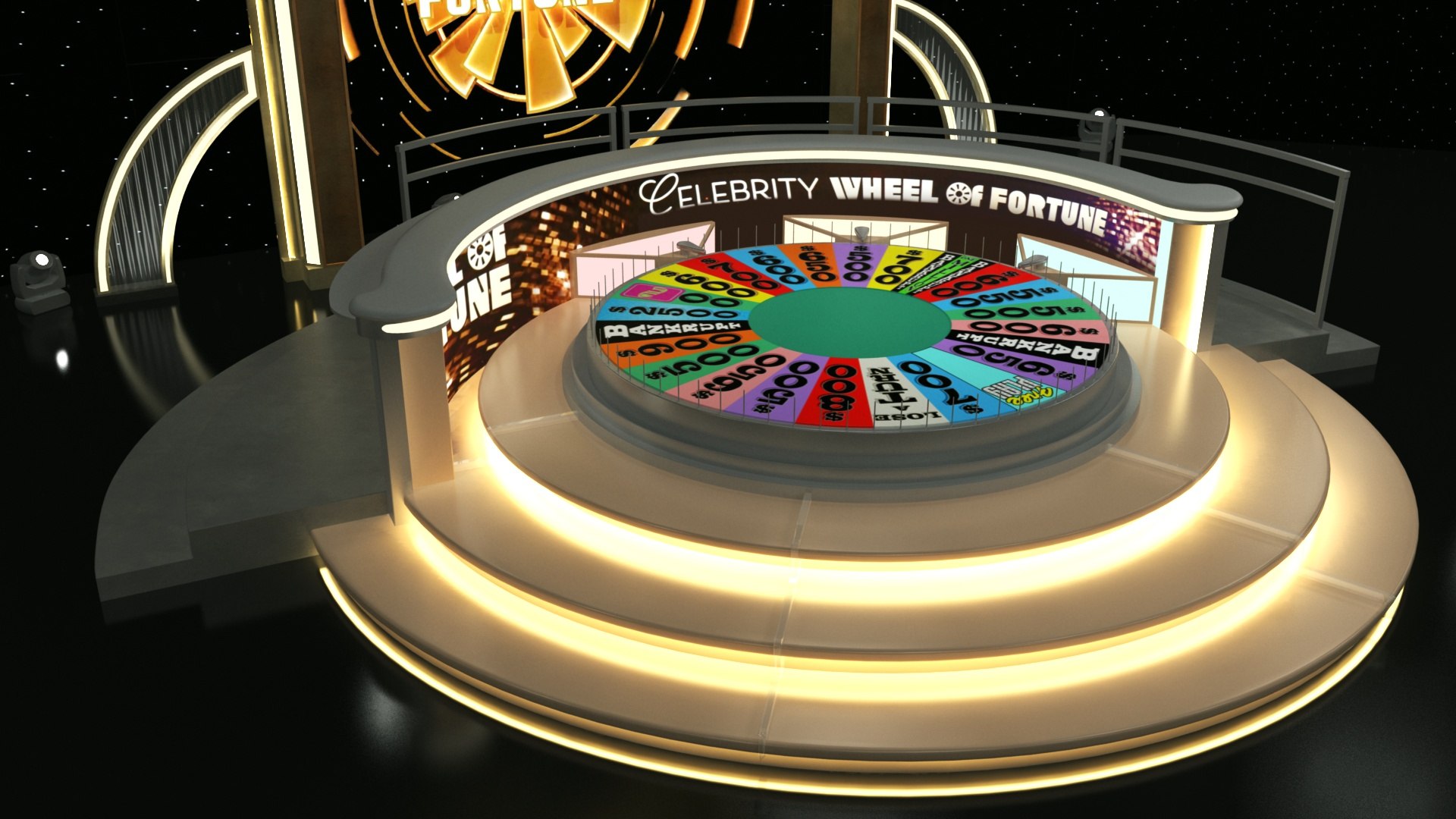 3D Celebrity Wheel Of Fortune TV Studio - TurboSquid 2263464