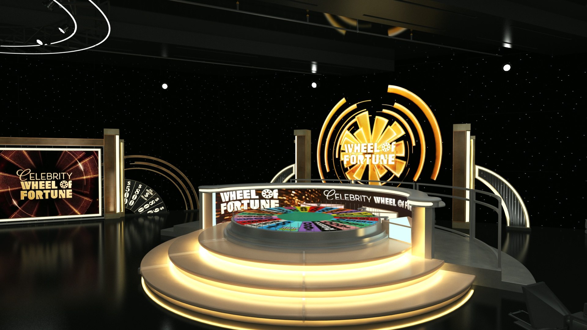 3D Celebrity Wheel Of Fortune TV Studio - TurboSquid 2263464