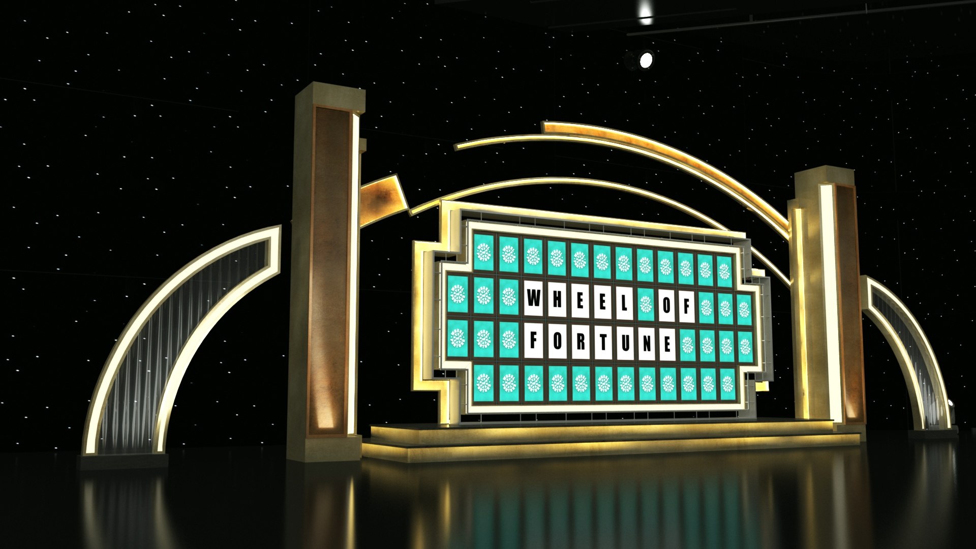 3D Celebrity Wheel Of Fortune TV Studio - TurboSquid 2263464