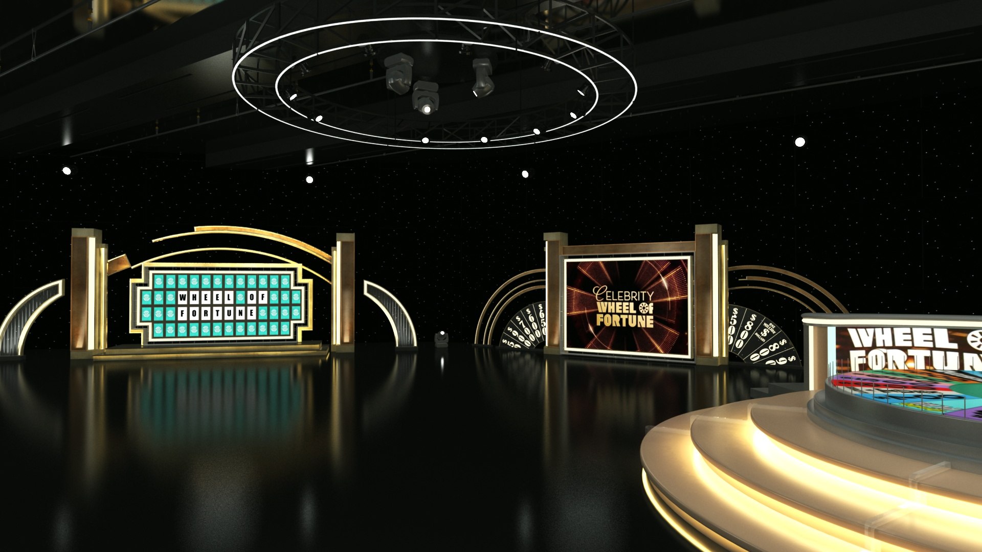 3D Celebrity Wheel Of Fortune TV Studio - TurboSquid 2263464