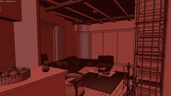 Interior space room 3D model - TurboSquid 1675482