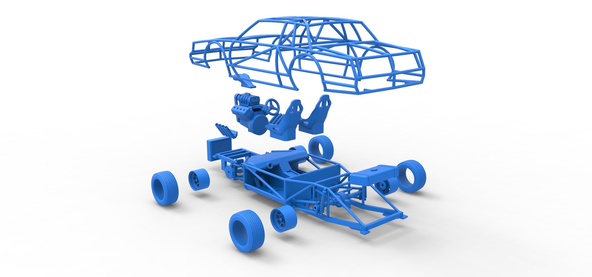 Diecast Exo Car Scale 1 To 25 3D Model - TurboSquid 2091192