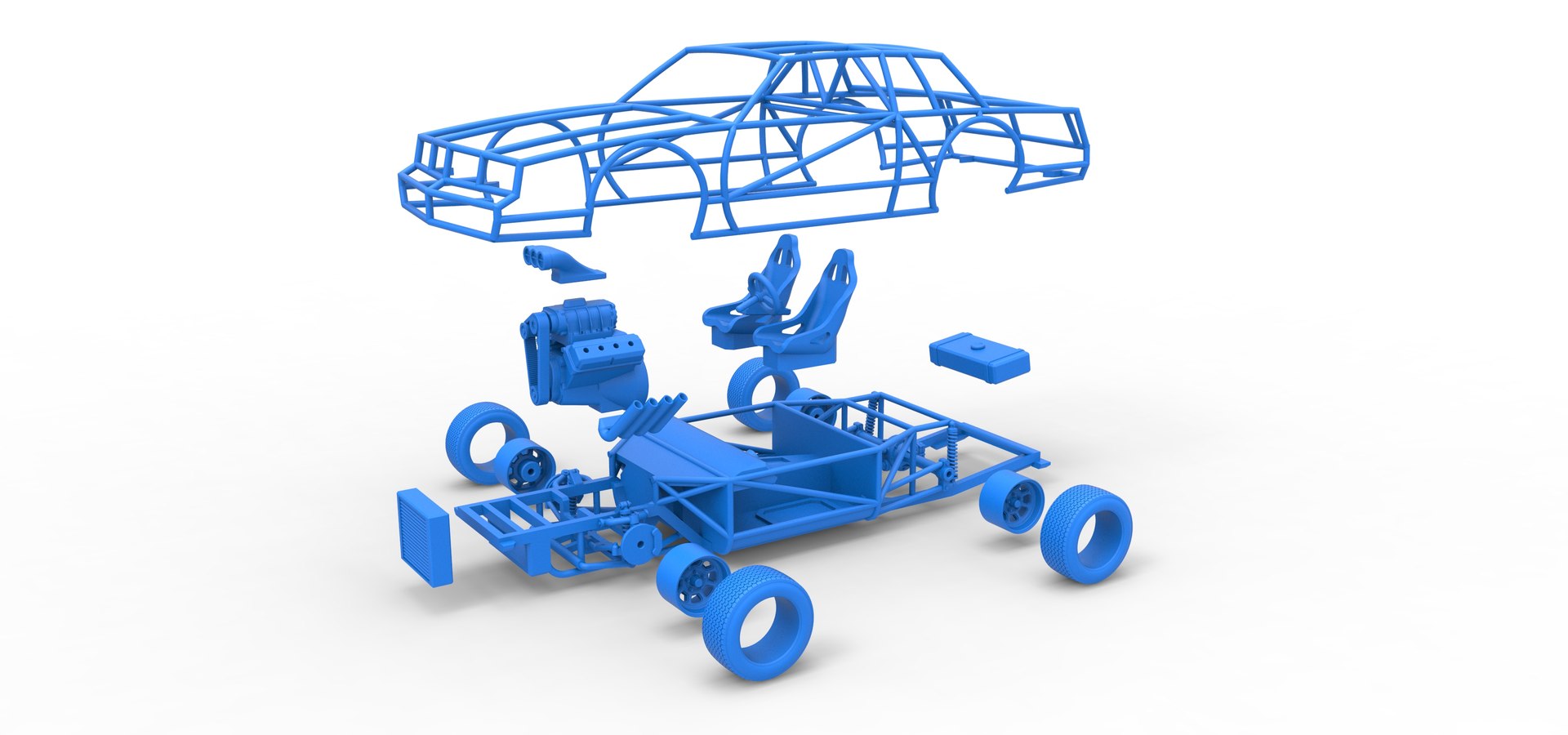 Diecast Exo Car Scale 1 To 25 3D Model - TurboSquid 2091192