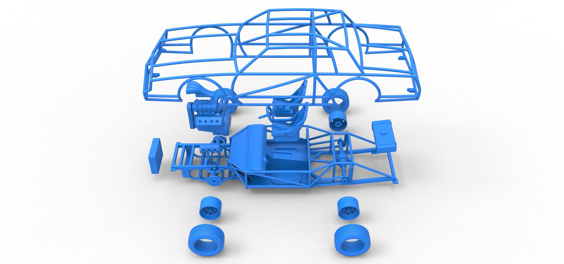 Diecast Exo Car Scale 1 To 25 3D Model - TurboSquid 2091192