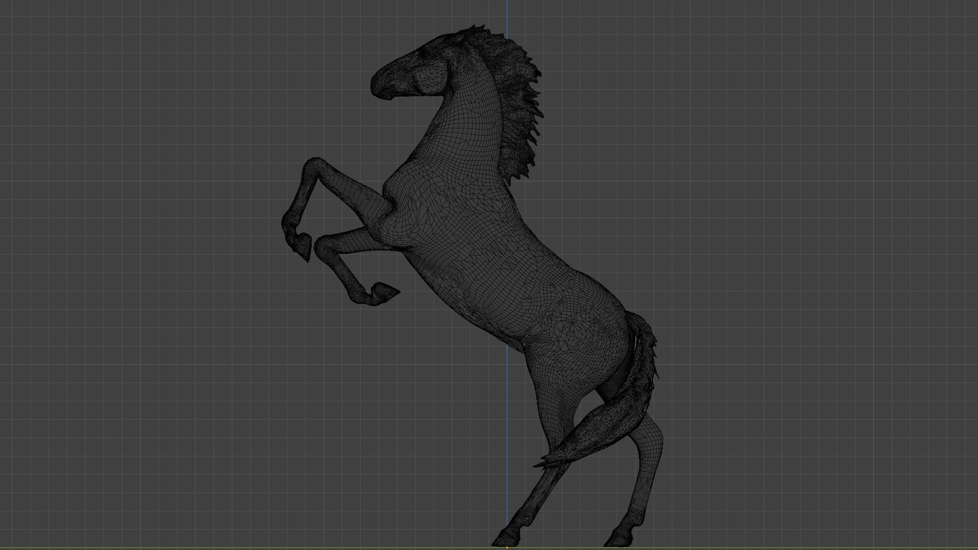 3D Model Rearing Horse - TurboSquid 1688947