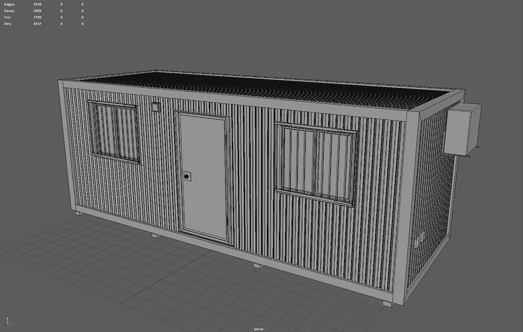 3D Container House For Worker Model - TurboSquid 1746200