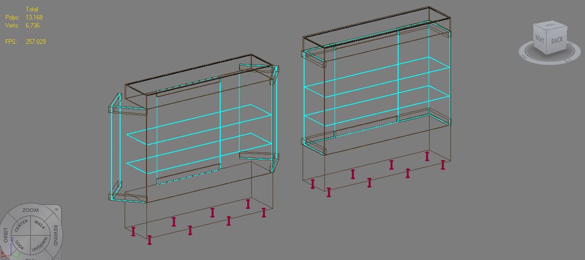 3d Model Cabinet Modelled