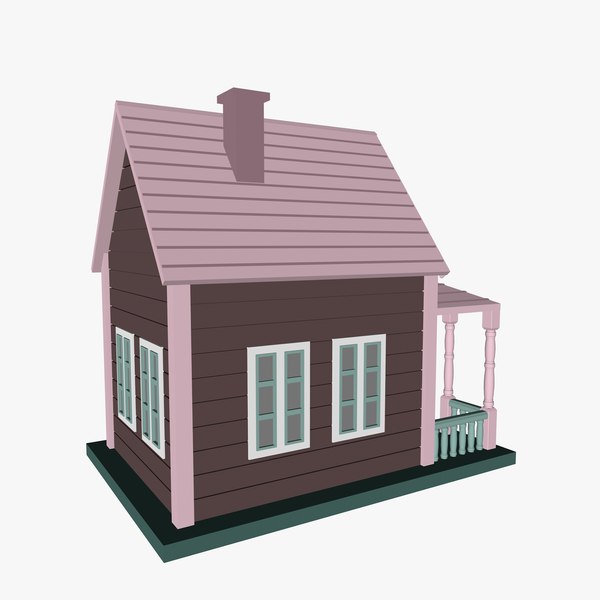 3d cartoon house model