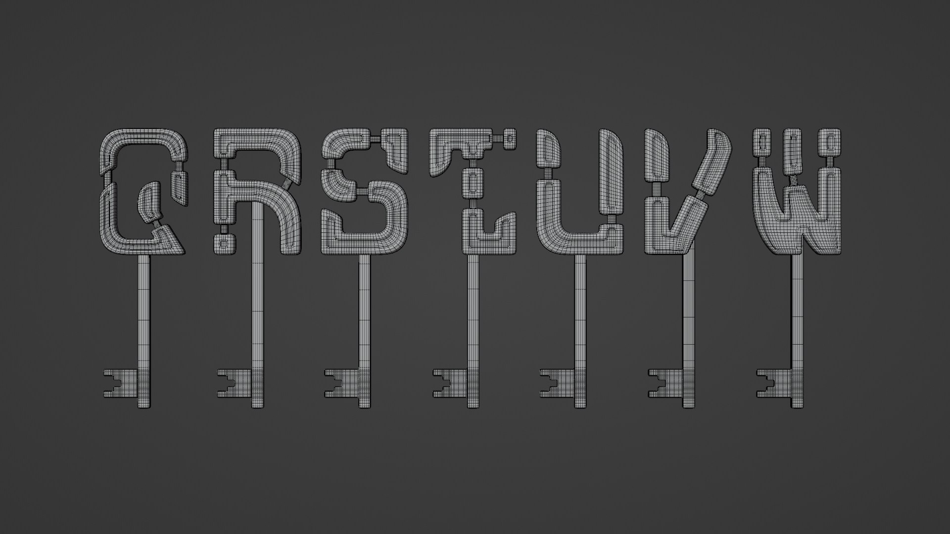 3D Alphabet Keys - TurboSquid 1826925