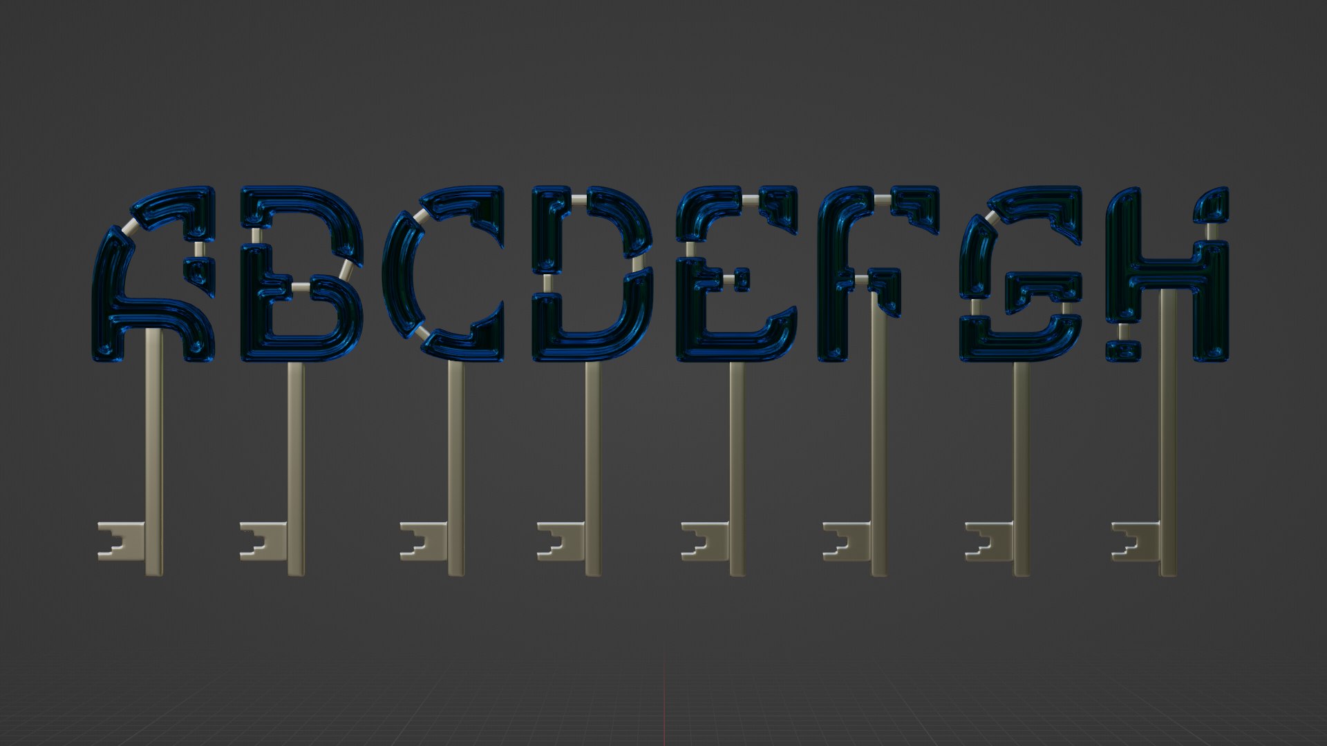 3D Alphabet Keys - TurboSquid 1826925