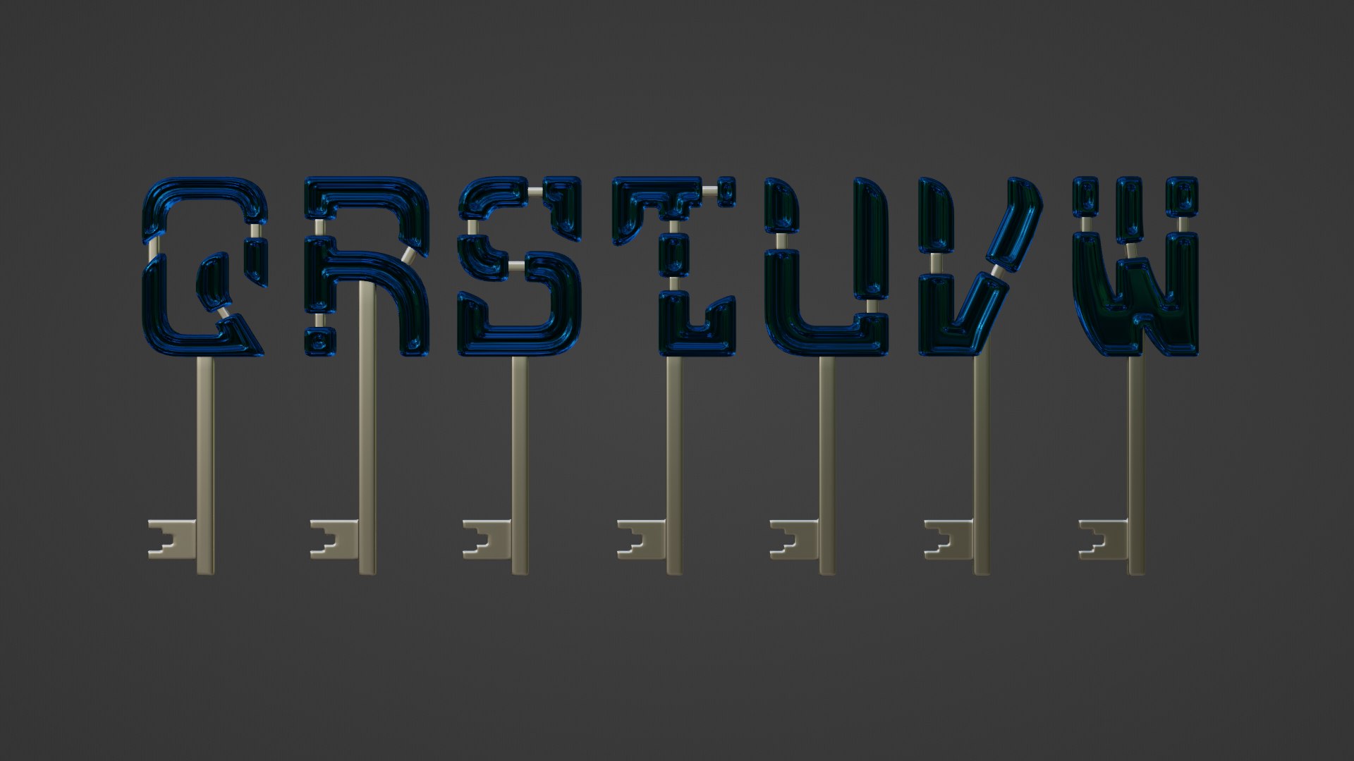 3D Alphabet Keys - TurboSquid 1826925