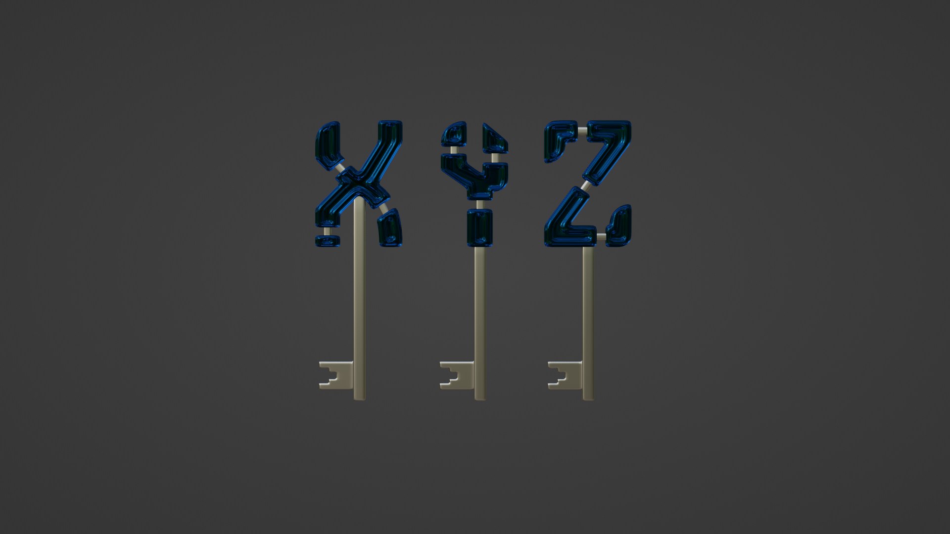 3D Alphabet Keys - TurboSquid 1826925