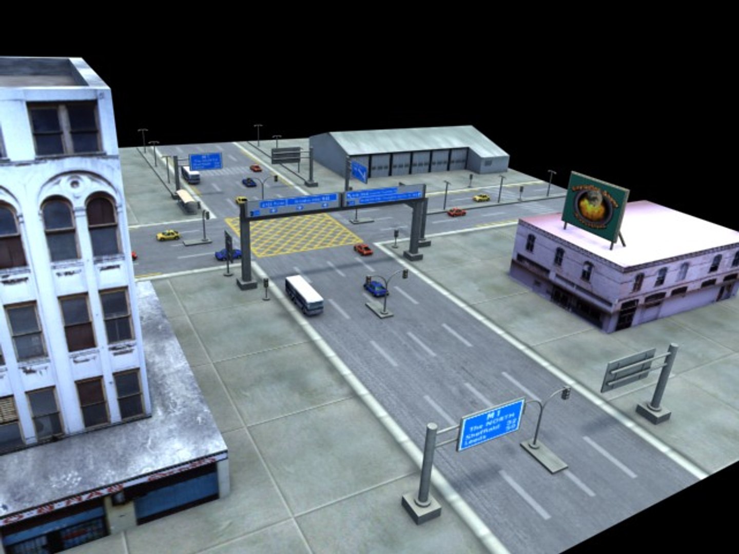 3d Model Modular Urban Environment