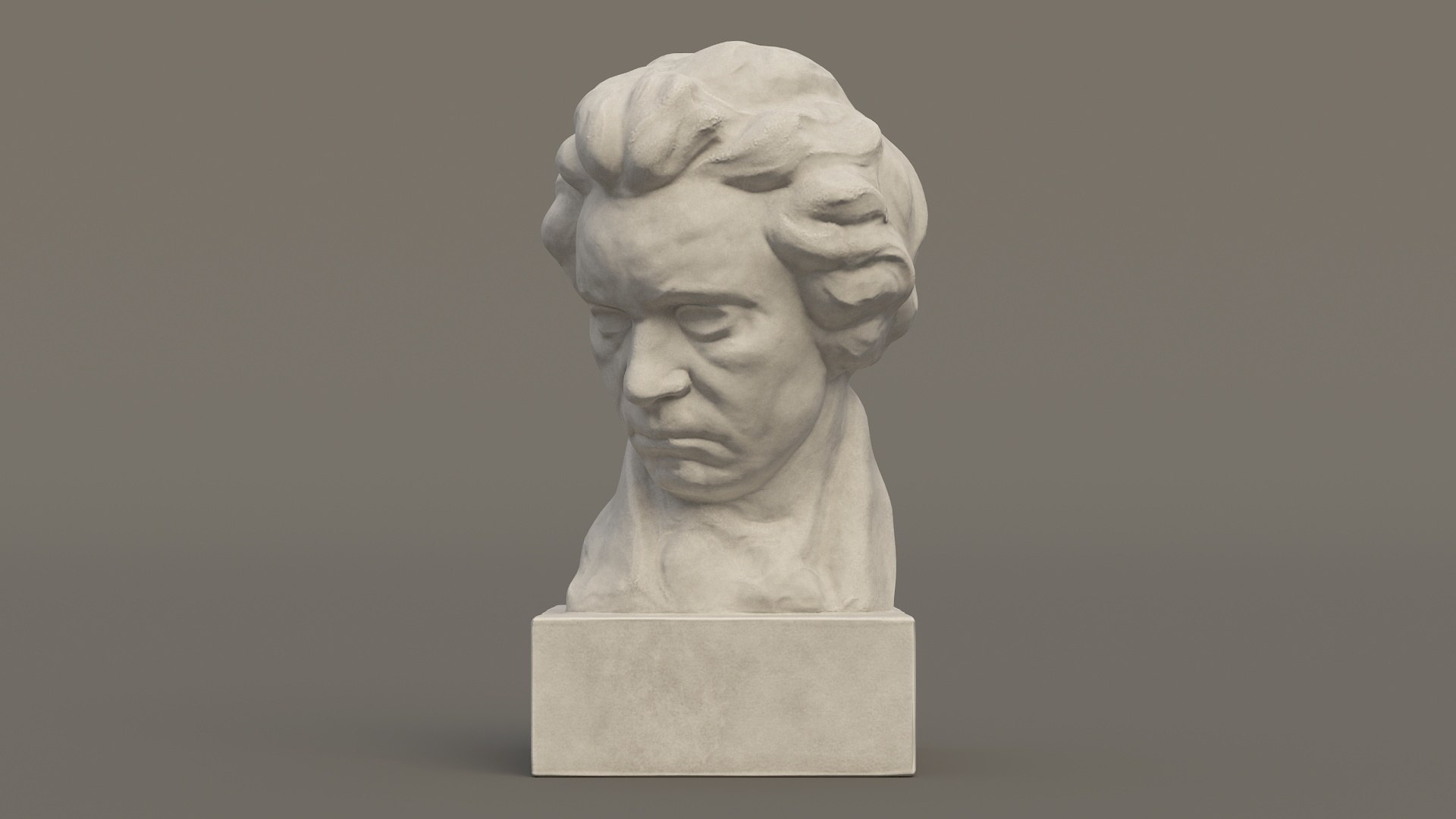 3D Model Beethoven Bust - TurboSquid 1447584