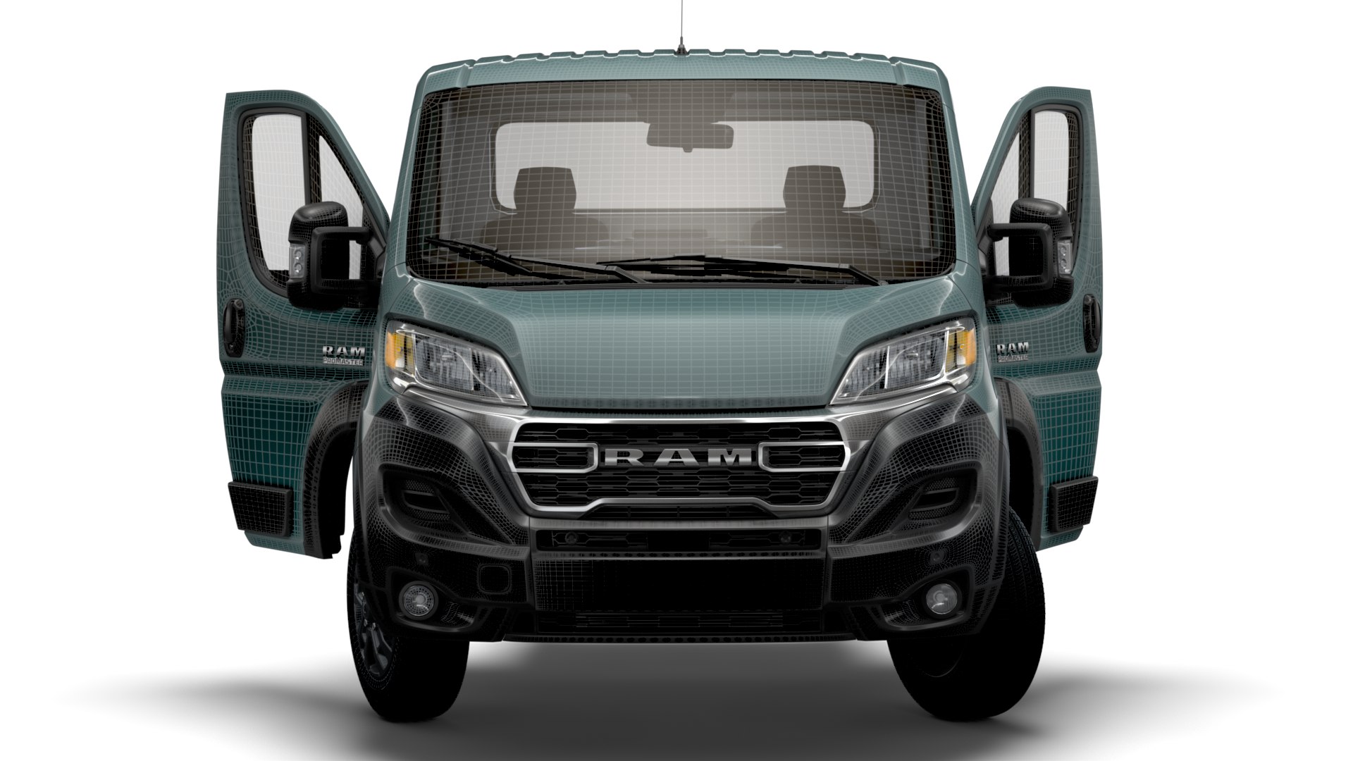 RAM Promaster Chassis HQ Interior Single Cab 3450 WB 2023 3D ...