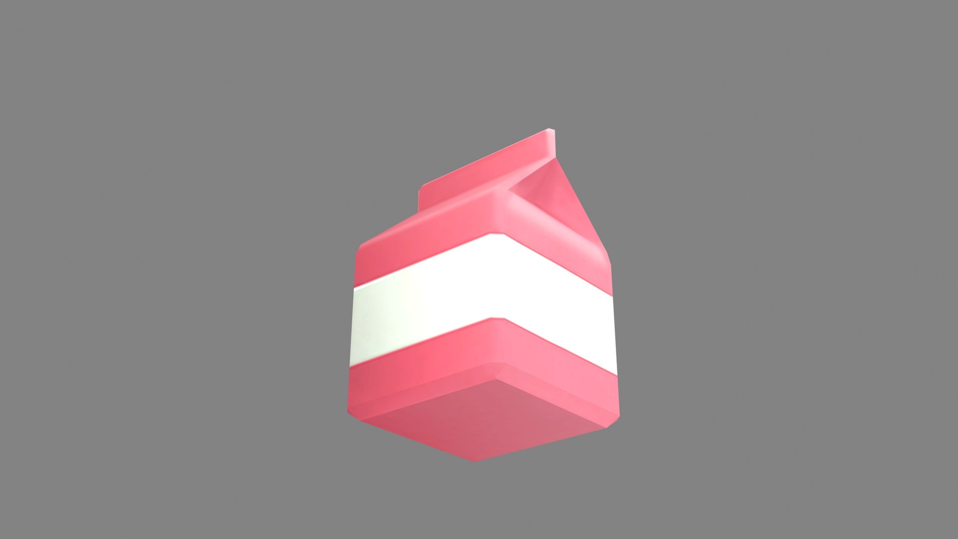 3D Cartoon Boxed Milk - TurboSquid 1937376