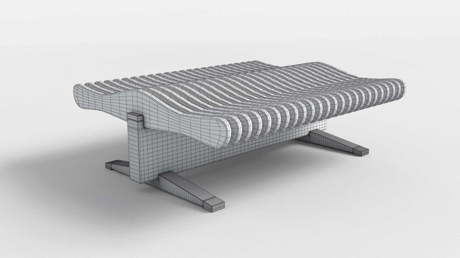 3D Parametric Bench 01 - TurboSquid 2391949