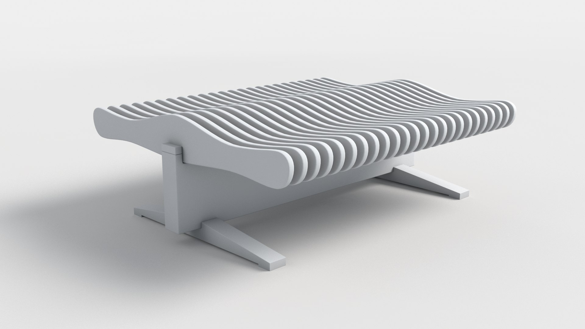 3D Parametric Bench 01 - TurboSquid 2391949