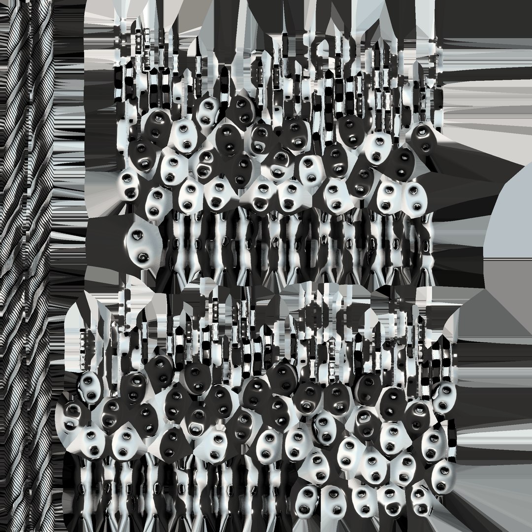 Oversize Metal Chains Multi-Row Huge Rapper Necklace 3D - TurboSquid ...