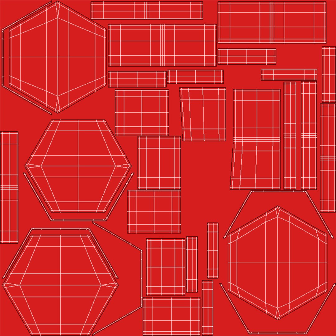 3D Red Hexagon Box - TurboSquid 2081953