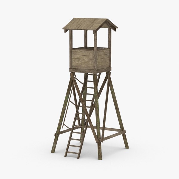 3D tower watchtower watch - TurboSquid 1359856