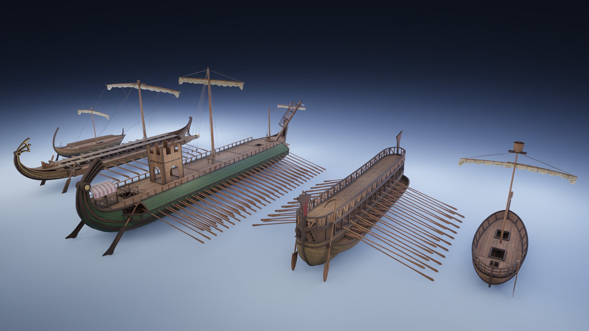 Ancient Ships 3D Model - TurboSquid 2047831