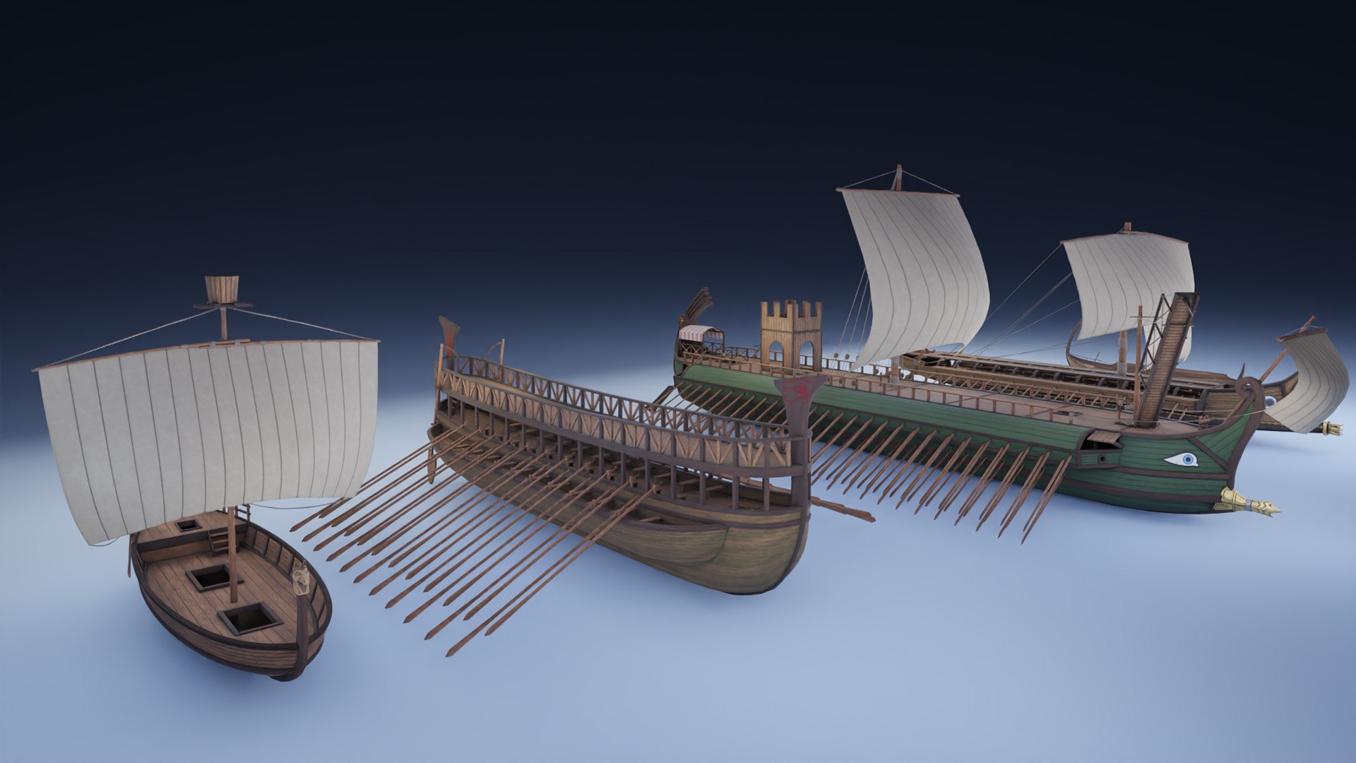Ancient Ships 3D Model - TurboSquid 2047831