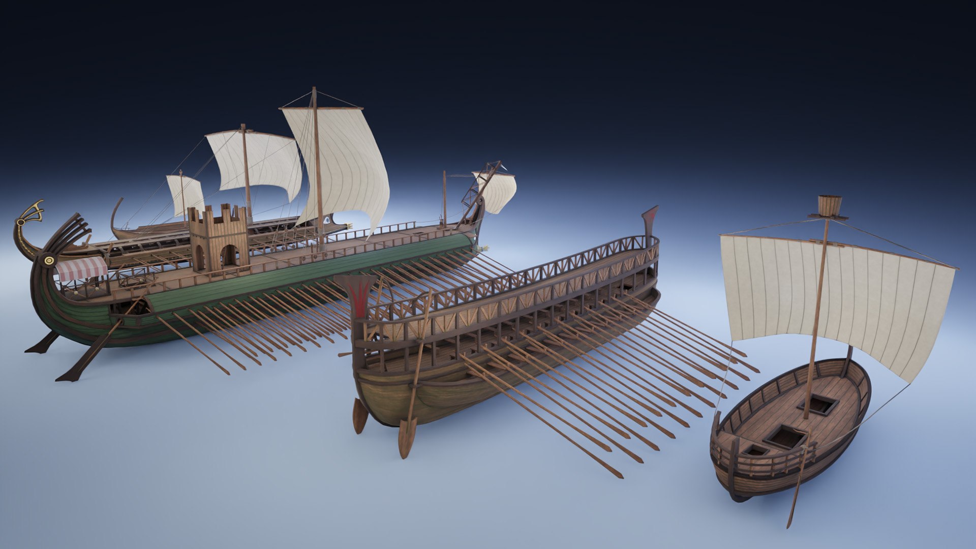 Ancient Ships 3D model - TurboSquid 2047831