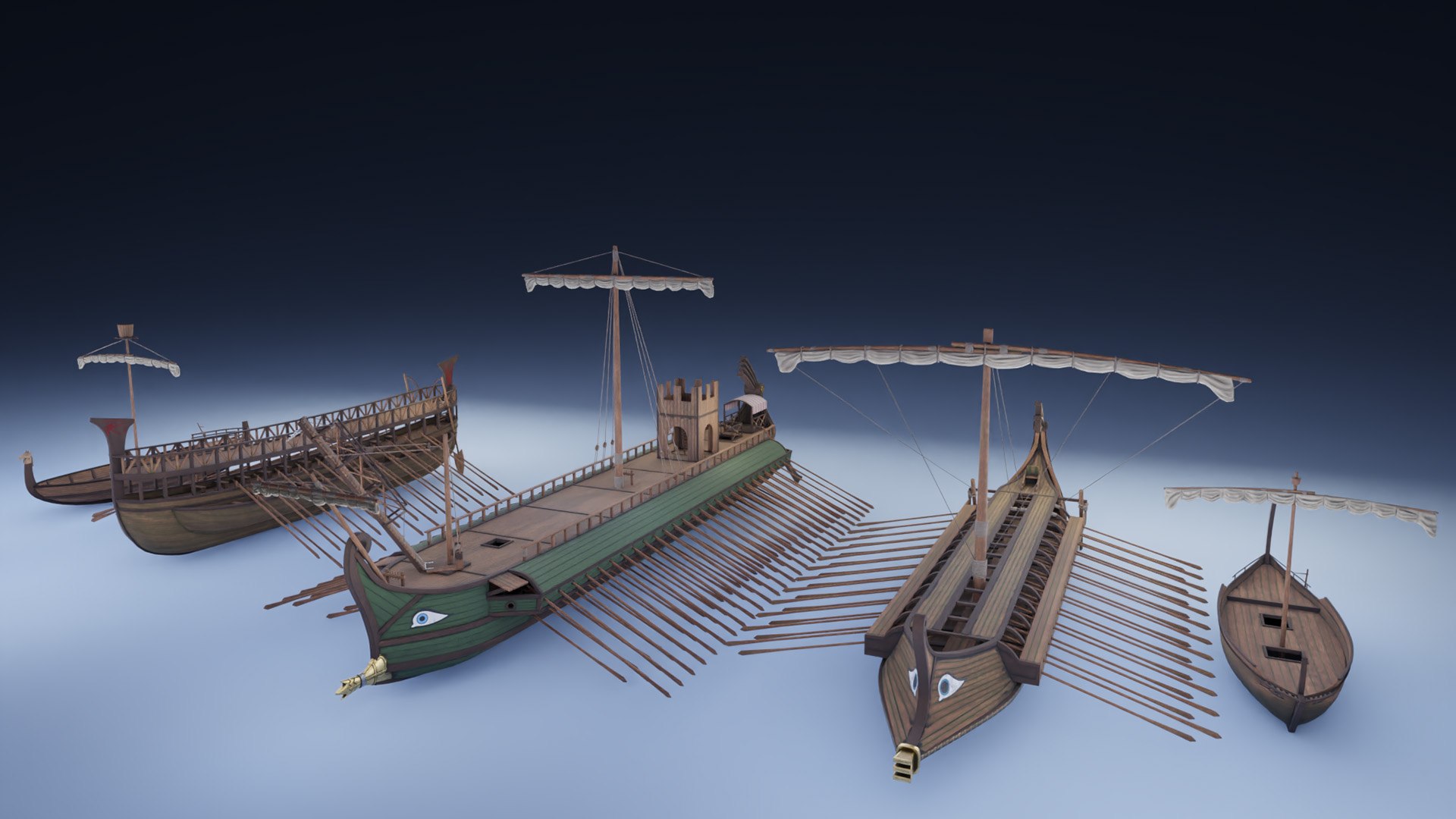 Ancient Ships 3D Model - TurboSquid 2047831