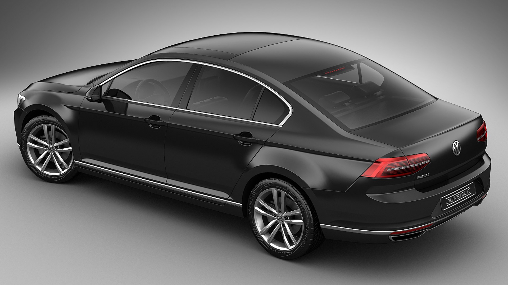 3d volkswagen passat b8 model