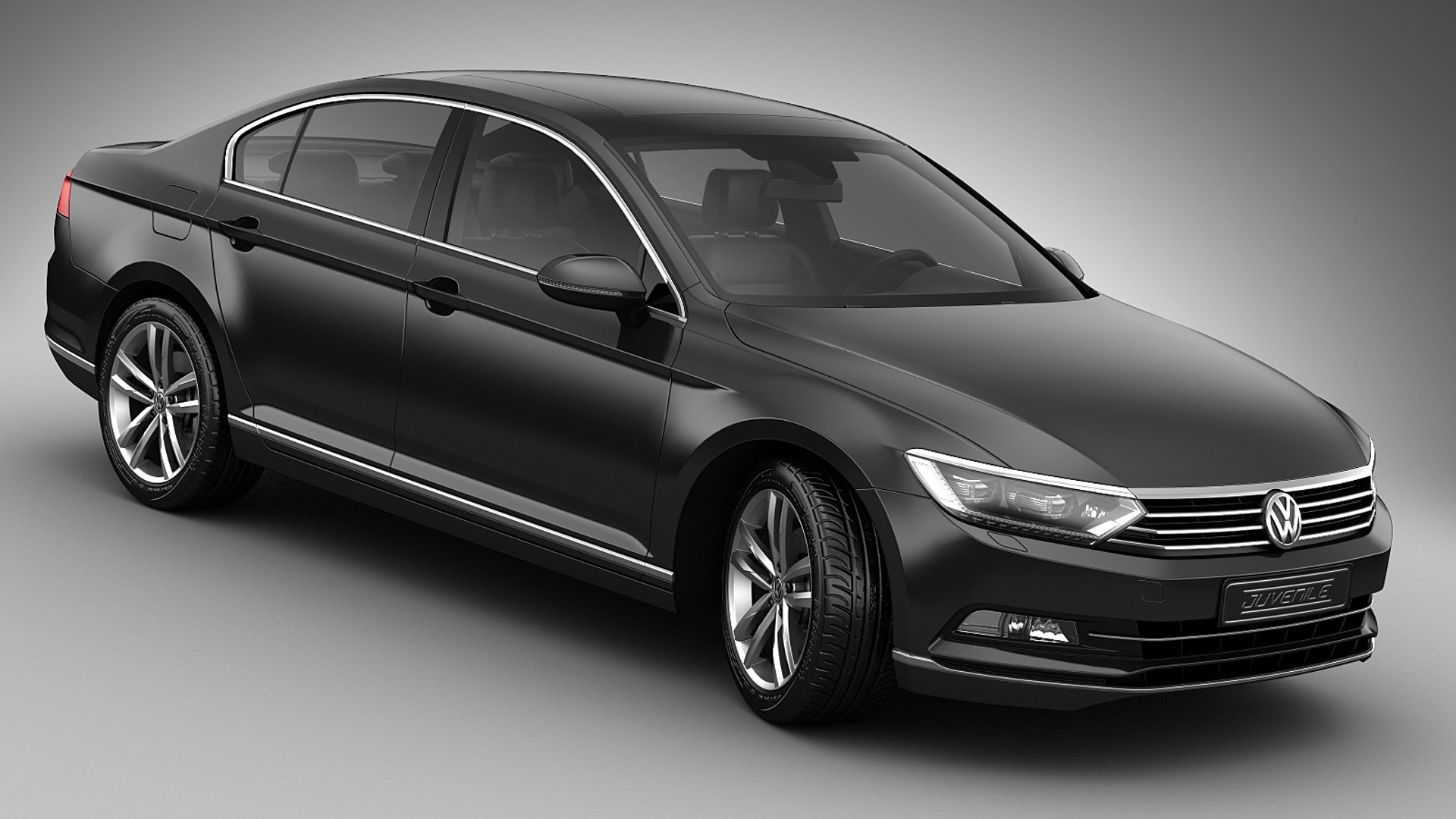 3d volkswagen passat b8 model