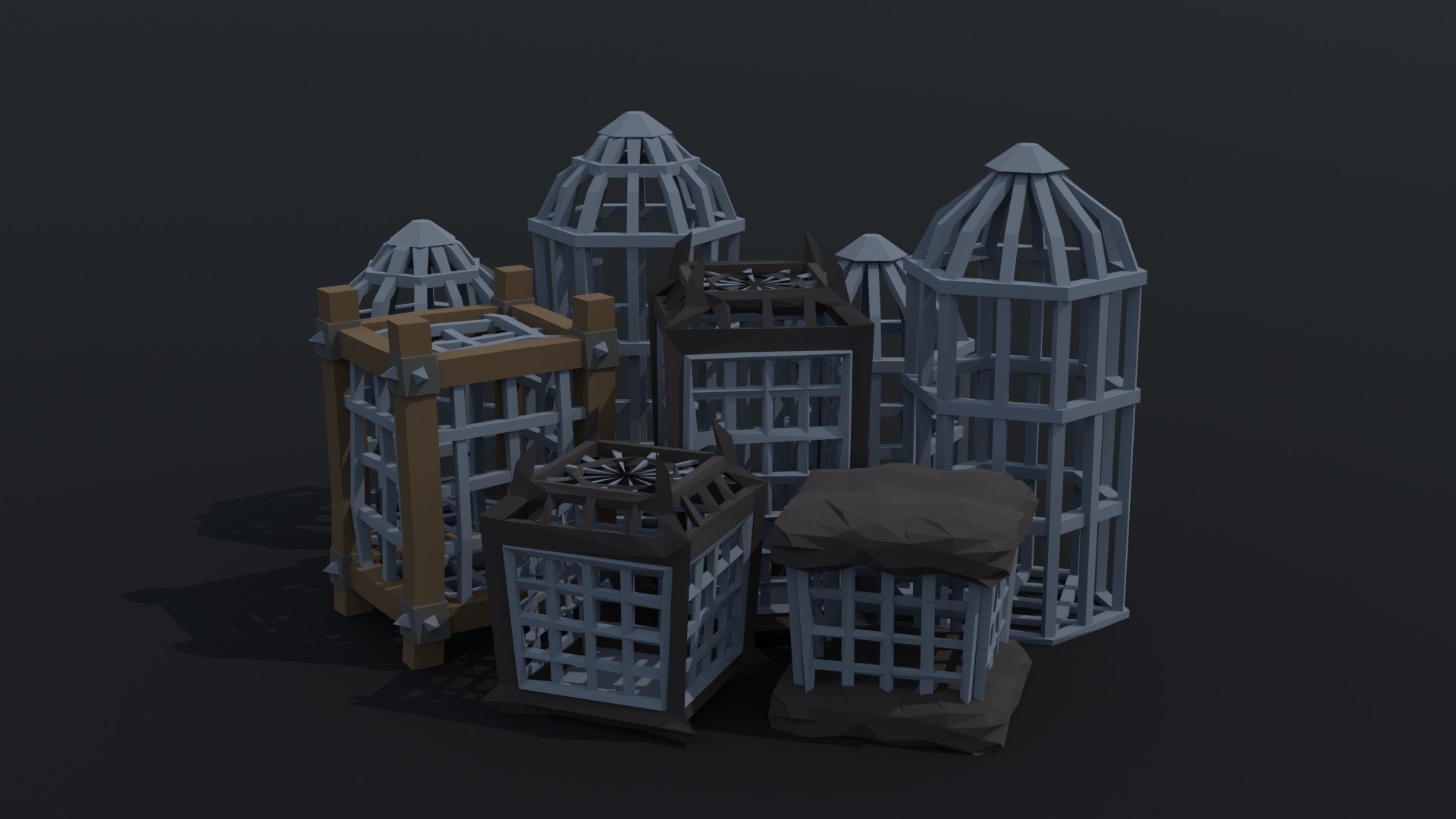 Low-poly Cartoon Fantasy Prison Dungeon 3D Model - TurboSquid 1805152