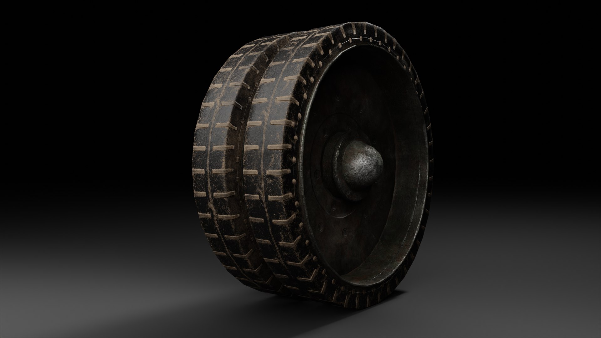 3D game ready tank wheel - TurboSquid 2081327
